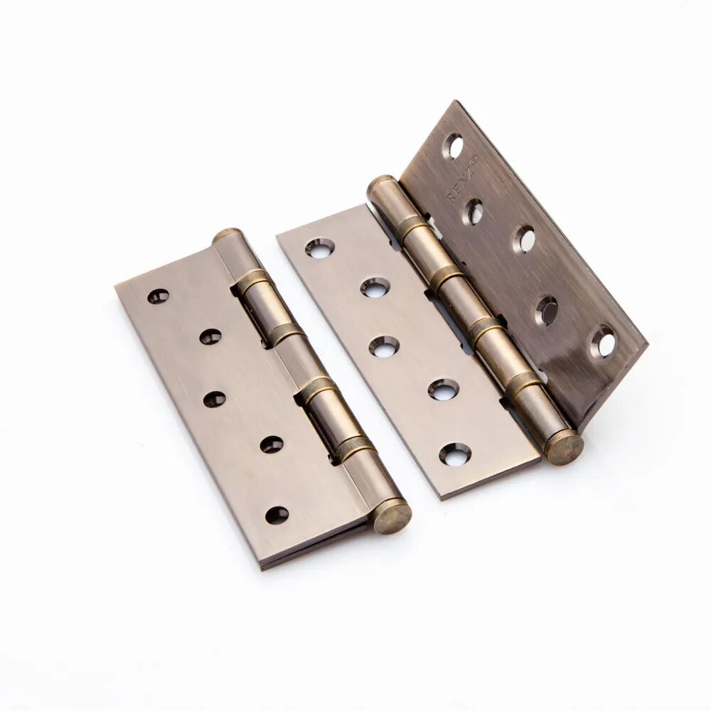 Петля стальная 125*75*2,5, 4 подшипника, б/колп, бронза античная