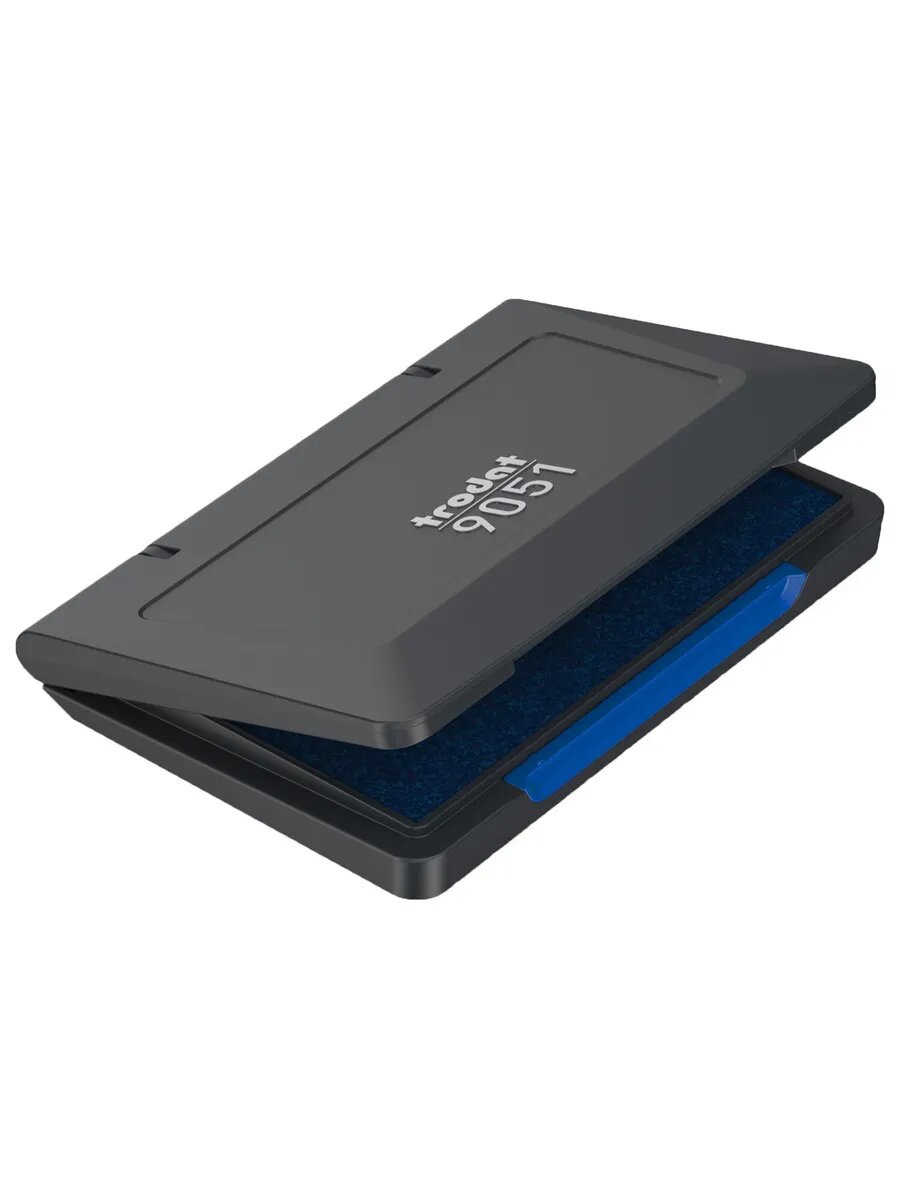 Штемпельная подушка, 90х50 мм, синяя