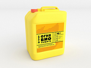 Огнебиозащита Грида Профи 10л 2-я Группа Защиты для Комплексной Огнезащиты и Биозащиты Древесины.