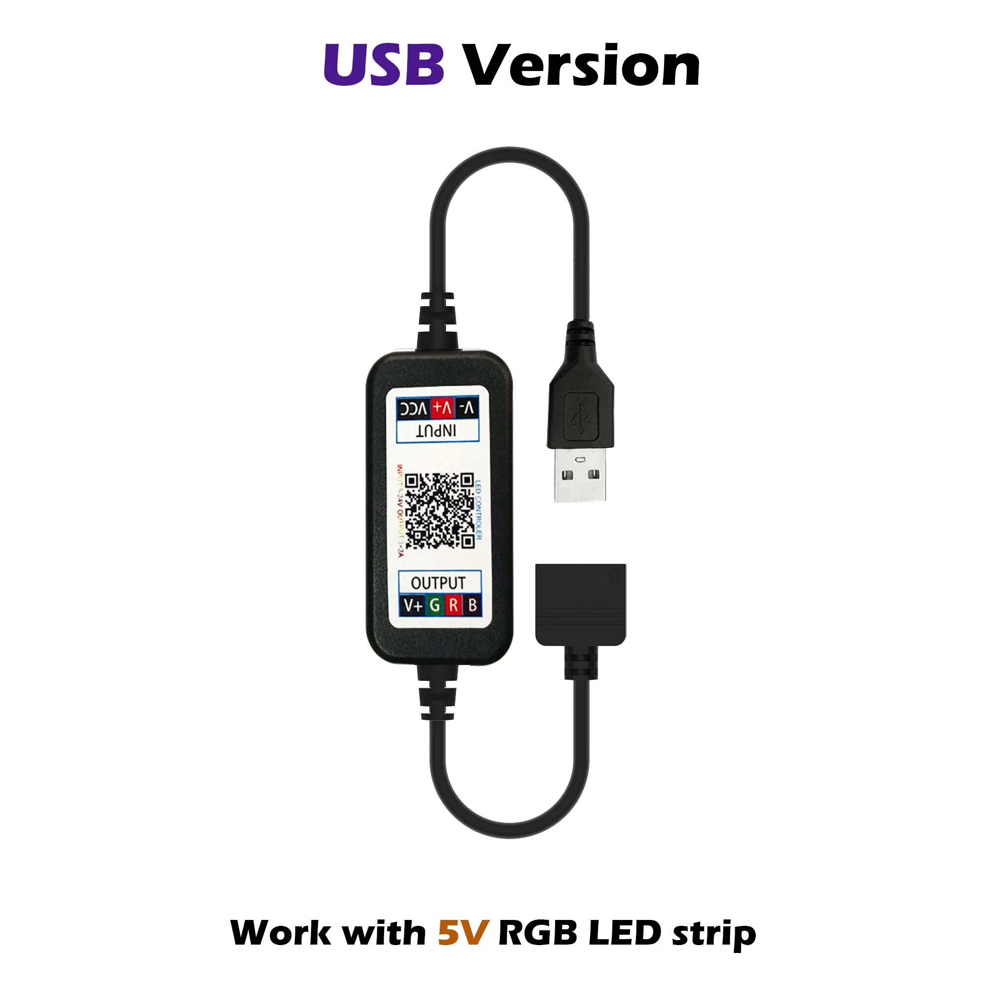 RGB-контроллер Bluetooth для светодиодных лент USB5V