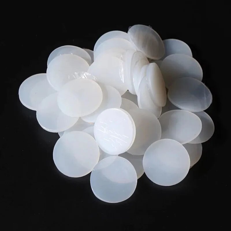 Листы силиконовой резины плоские белые 1/2/3 мм DIA15-100mm 2/5/10 шт. Dia 60mm(5Pcs), THK 1mm
