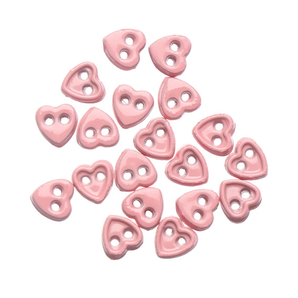 Металлические пряжки для кукольной одежды 4 мм, 20 шт. Розовый, 14