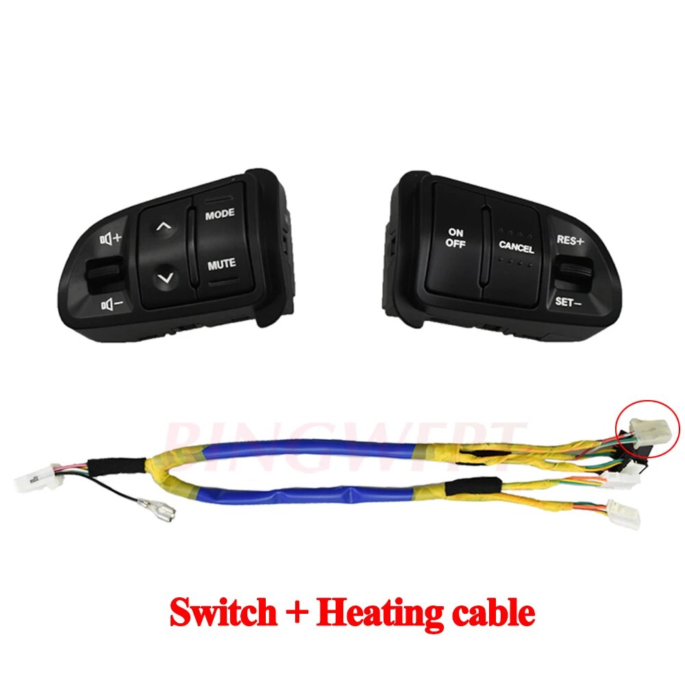 Многофункциональные кнопки управления круиз-контролем на руль для Kia Sportage SL с подсветкой Switch-Heating wire