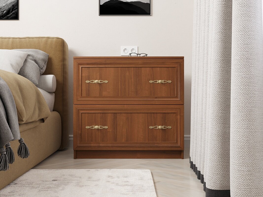 Комод МебельЛэнд24 Карлос - 024 80x45x75 с 2 ящиками