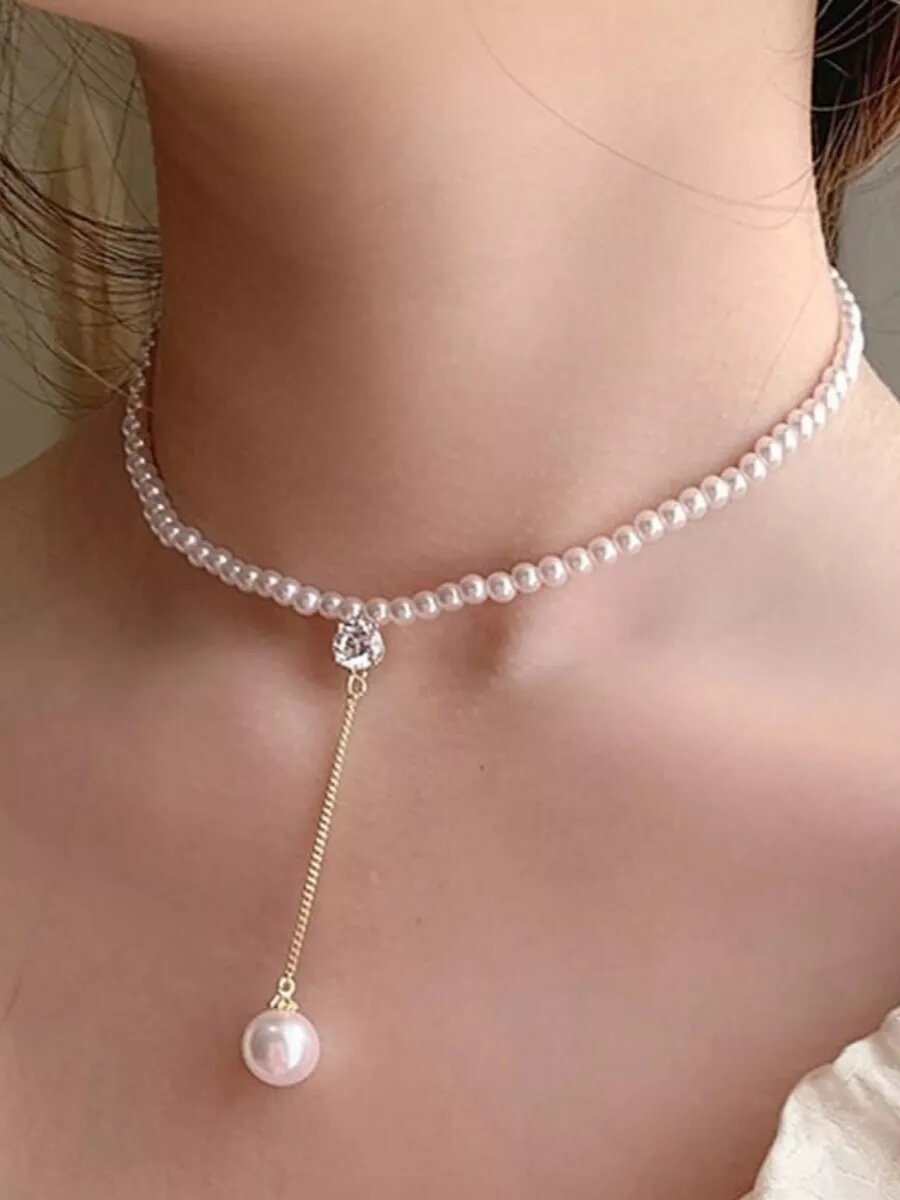 Чокер, бисер, стекло