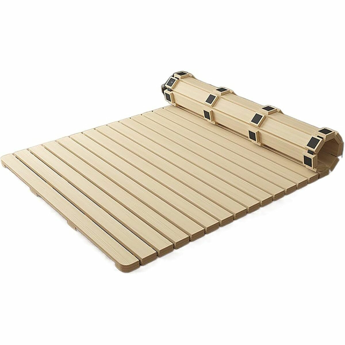 Напольный каркас кровати из массива дерева