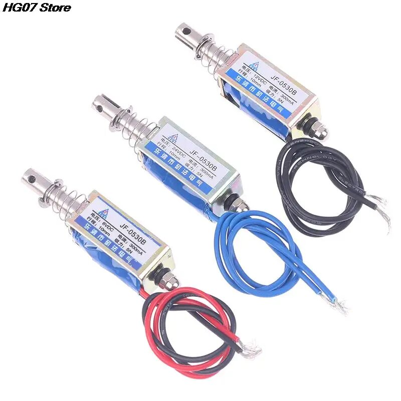 Электромагнит HUXUAN JF-0530B 5Н/10мм DC12V