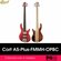 Бас-гитара 5-струнная, красная Cort A5-Plus-FMMH-OPBC Artisan Series