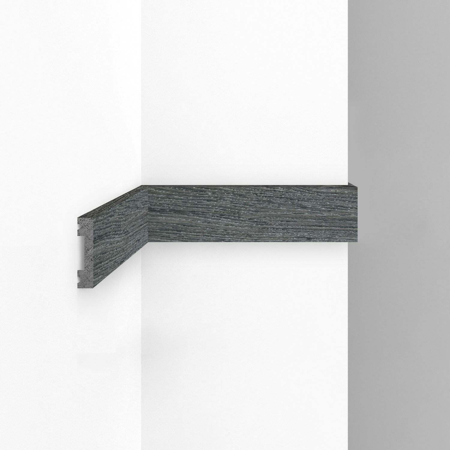 Рейки декоративные на стену дюрополимер DECOMASTER (декомастер), 41х10х2900 мм, D162-87 ДМ дуб титан