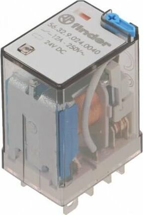 Реле FINDER 56.32.9.024.0040 Миниатюрное силовое электромеханическое монтаж в розетку или наконечн, 1 шт