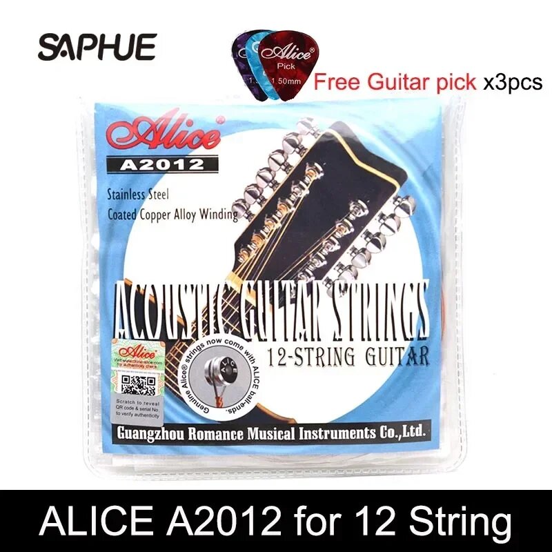 Alice A2012 12-струнные гитарные струны для акустической гитары