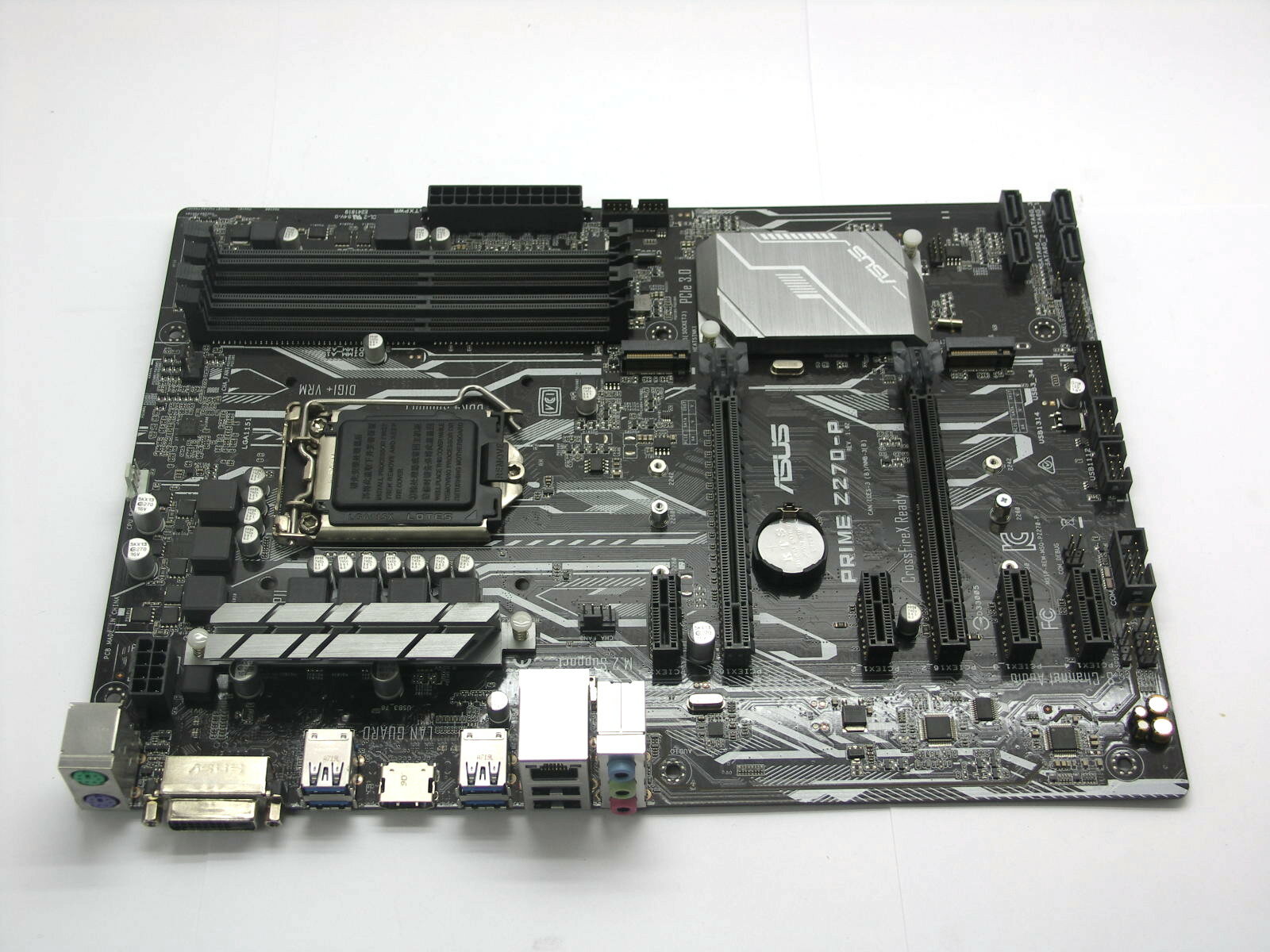Материнская плата S-1151 ASUS PRIME Z270-P, Z270-P/4xDDR4/6xPCI-E/SATA/2xM.2/Lan/USB3.0/DVI-D/HDMI/Sb/ATX