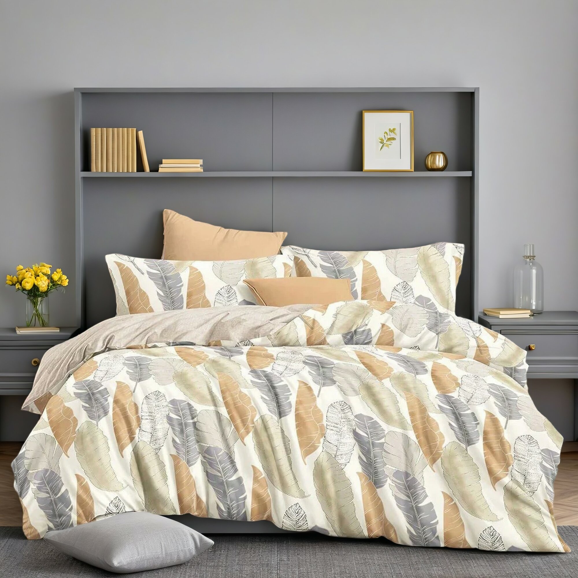 Постельное белье 1.5 спальное Cleo Satin de Luxe комплект пододеяльник на молнии сатин хлопок