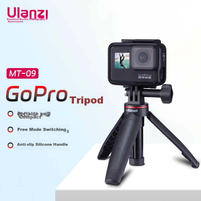 Ulanzi MT-09 DJI Action 5 Pro 4 Tripod, Handheld Portable Selfie Stick, Insta360 Action Camera Extension Pole, GoPro 13 12 Bracket Accessories