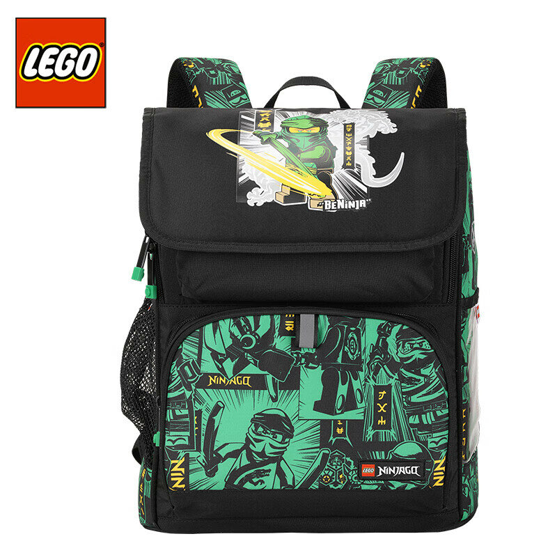 LEGO School Bag for Primary School Students Grades 1-3, Boys' Backpack, Ninja Lloyd Green, 20069, Back-To Gift