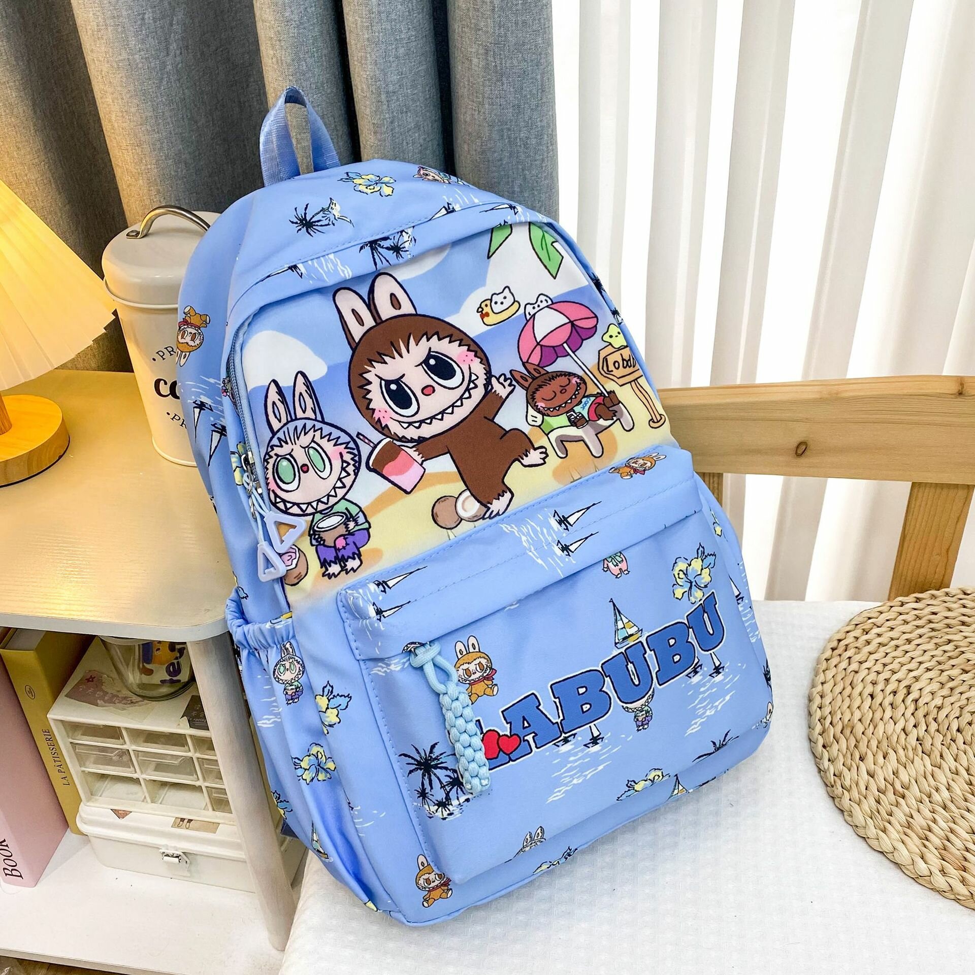 Школьный рюкзак для девочек Labubu Легкий рюкзак для школы и прогулок