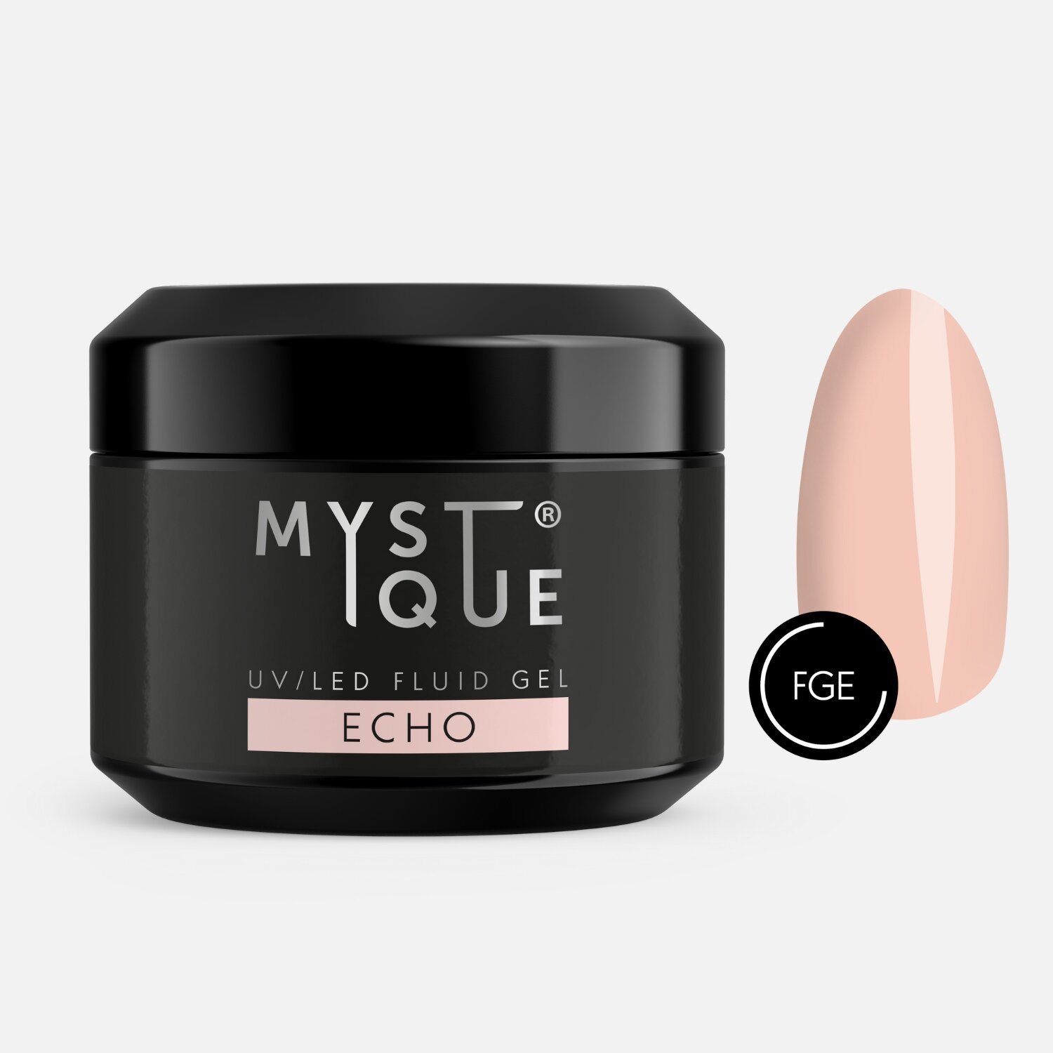 Моделирующий флюид-гель Mystique Fluid Gel Echo 30 мл нежный кремовый с розовым подтоном