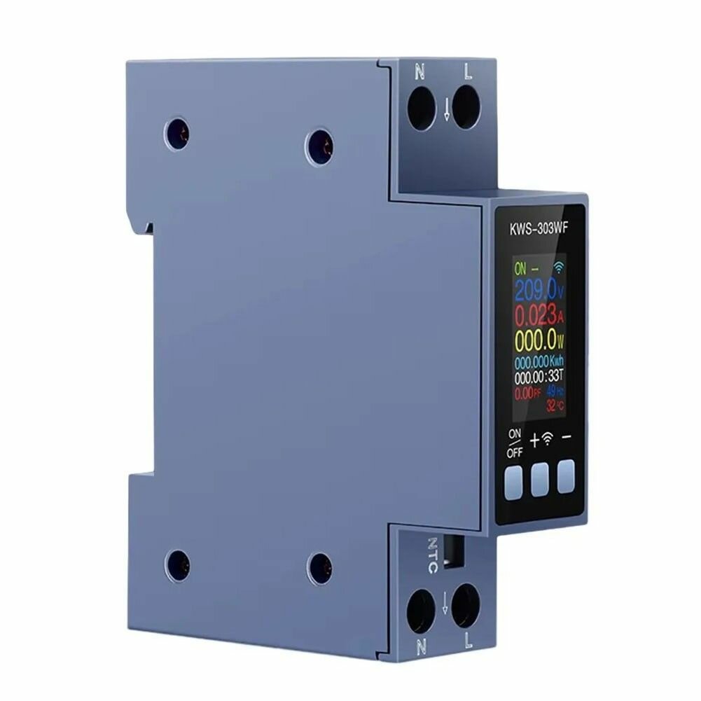 KWS-303WF WIFI Din-рейка Измеритель Мощности Переменного Тока 40A Многофункциональный Измеритель Напряжения и Тока