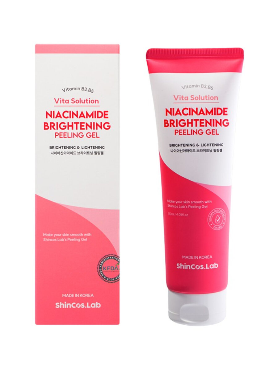 Пилинг-гель для лица SHINCOS.LAB с ниацинамидом 120 мл