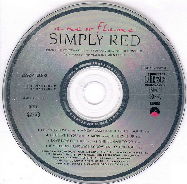 Диск Simply Red - A New Flame (1 CD) — фото 1
