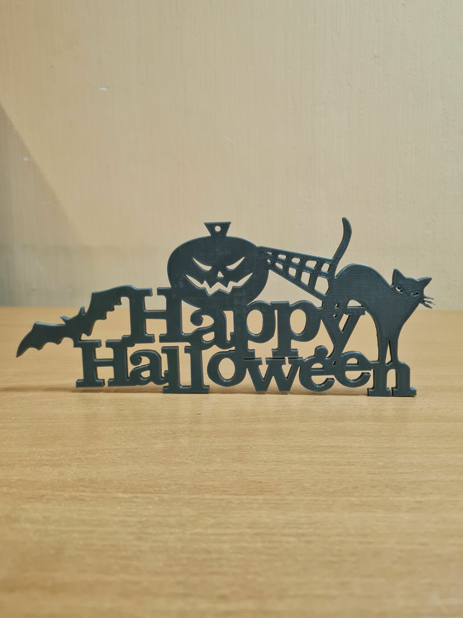 Halloween Декор 25х11см украшение Хэллоуин пластиковая вывеска 3dPrint