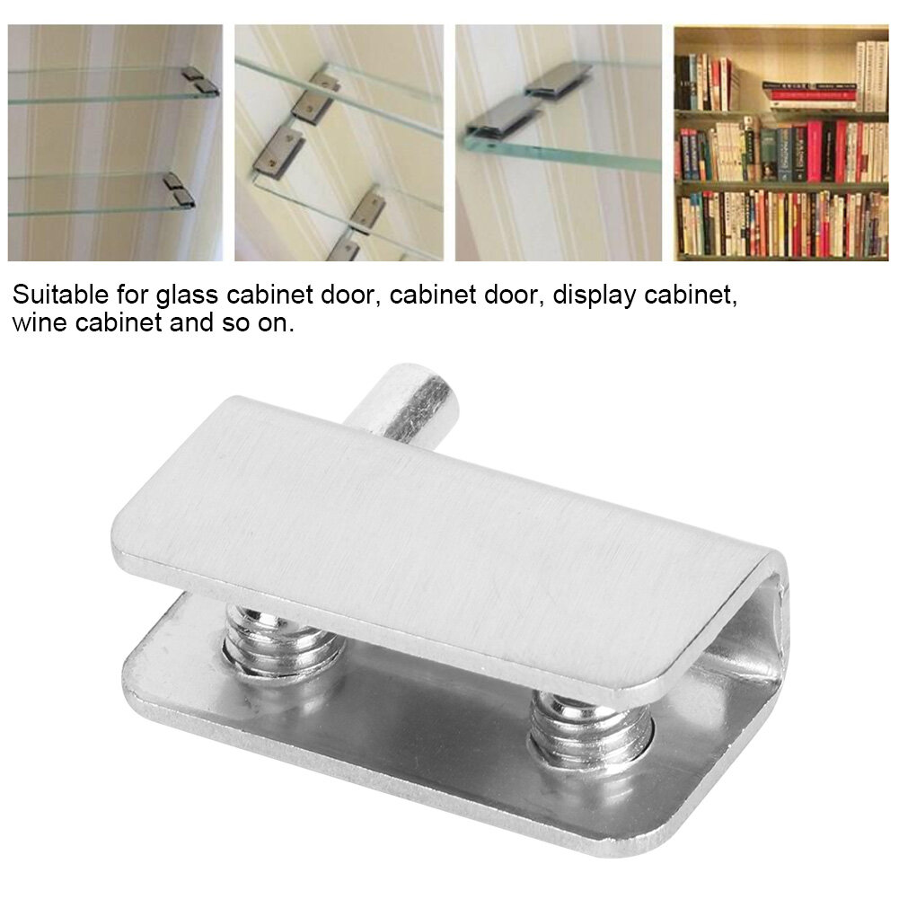 10 шт, стеклянный зажим из нержавеющей стали, крепежный зажим, аксессуары для домашнего оборудования