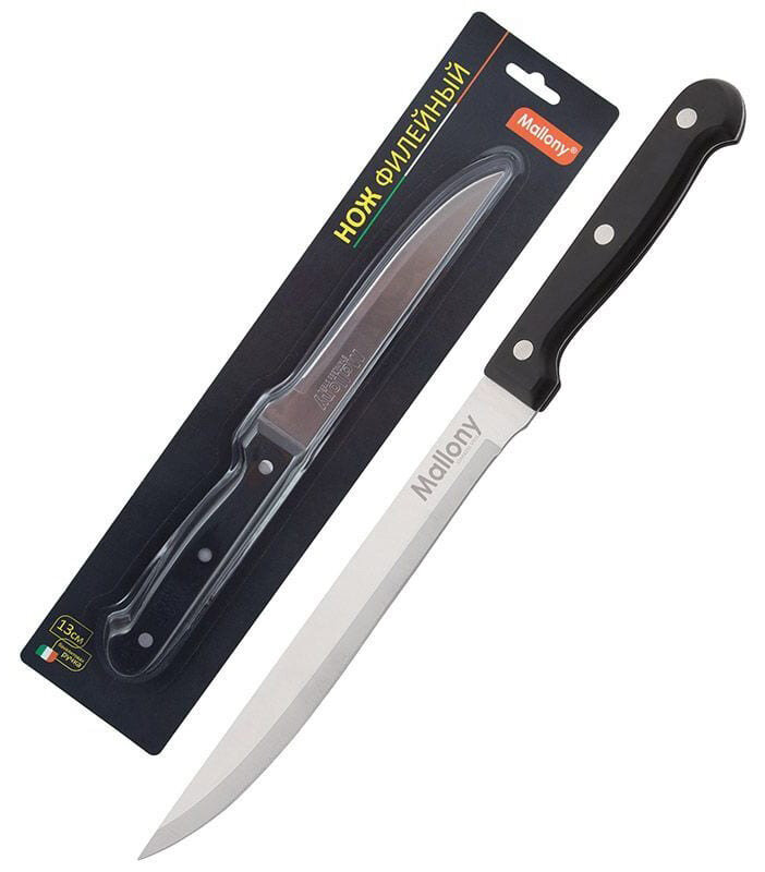Нож с бакелитовой рукояткой MAL-04B филейный, 12,7 см Mallony