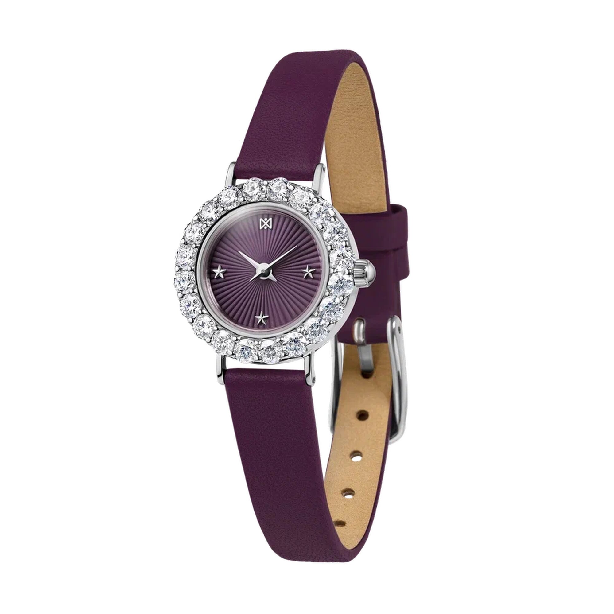 Наручные часы, серебро, фианит