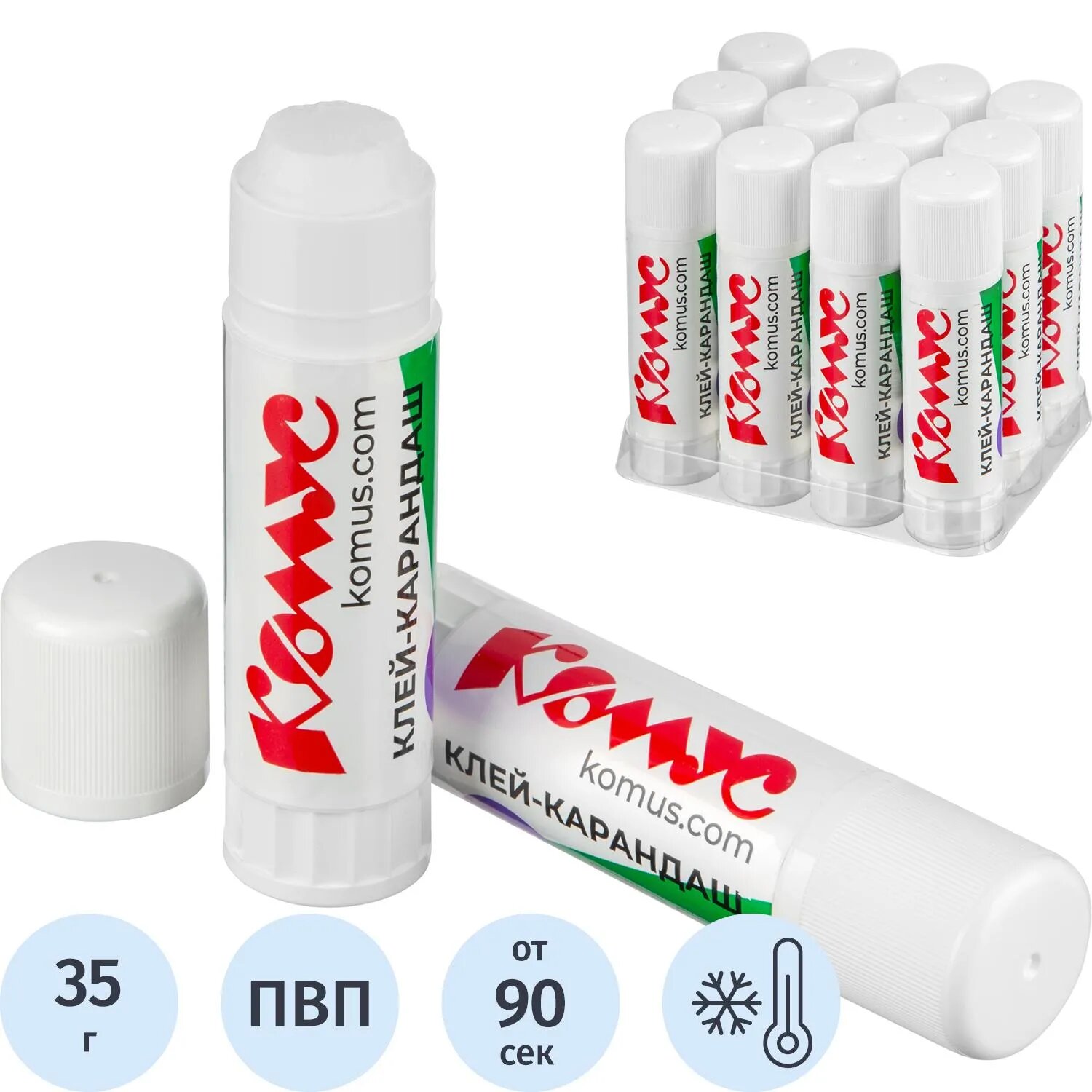 Клей-карандаш 35г комус