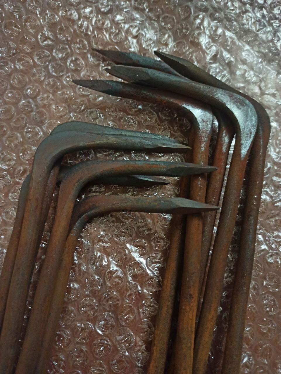 Скоба монтажная, кованая, с замком, ручная ковка, толщина 8мм