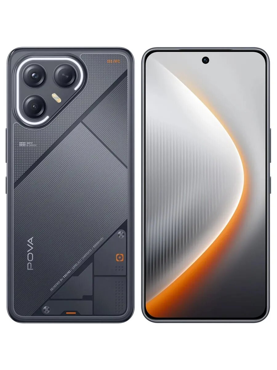 Смартфон POVA 7 Ultra 5G 12+256ГБ, Черный (LJ9 256+12 GEEK B