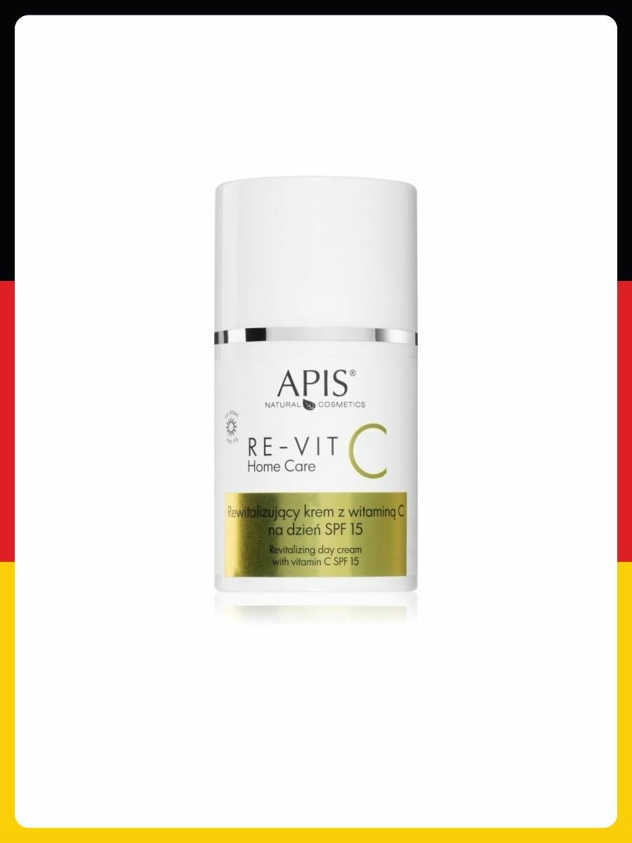 Крем для ухода за кожей Apis Natural Cosmetics Re-Vit C Home Care Light Moisturizing Cream SPF 15, 50 мл