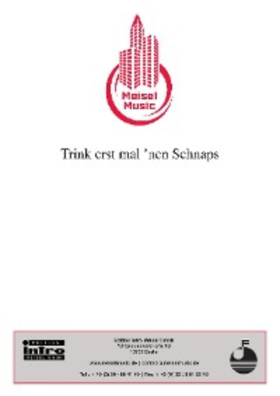 Trink erst mal ’nen Schnaps [Цифровая книга]
