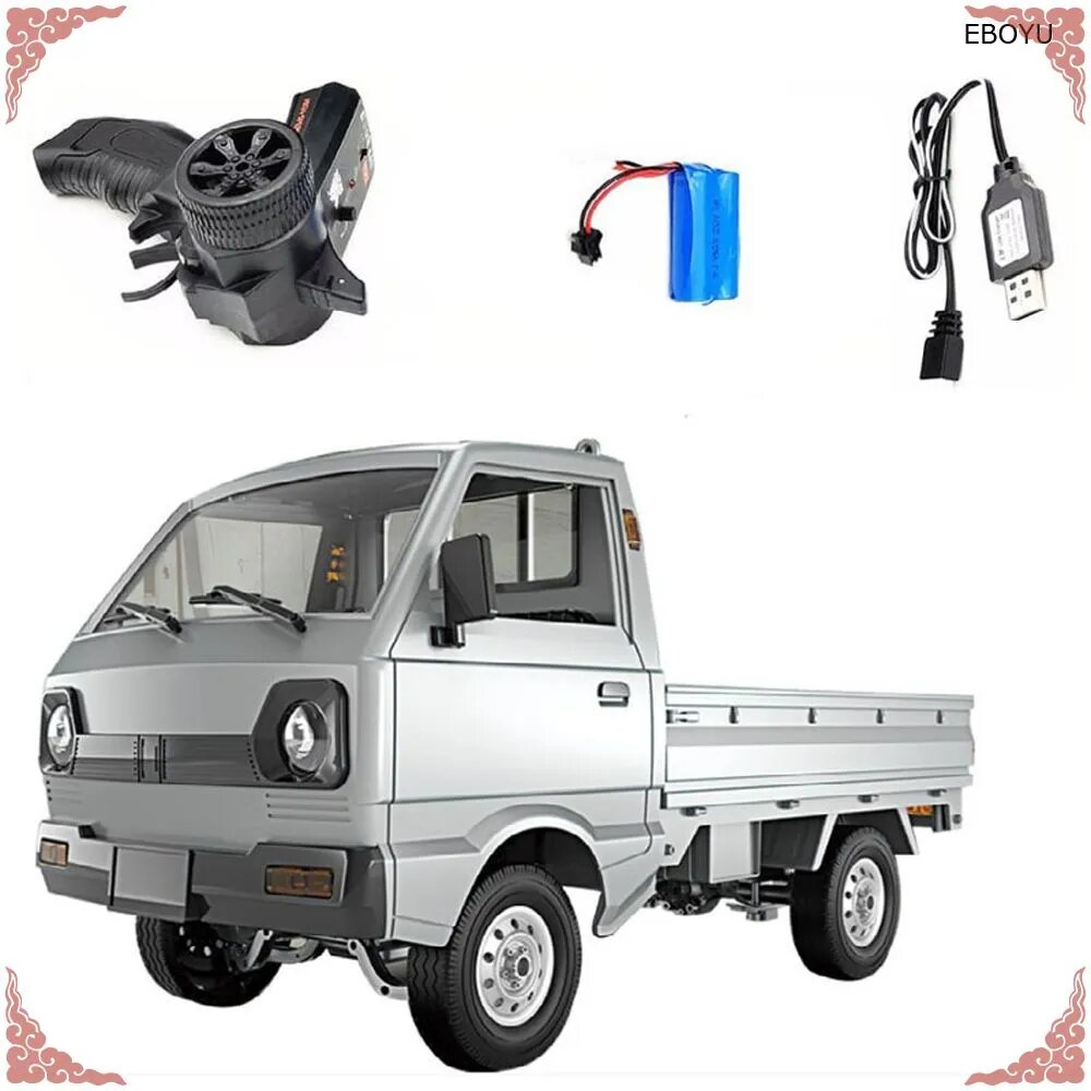WPL D12 RC Truck 1/10 2.4Ghz Radio Control Truck Simulation Drift Truck LED Lights RTR