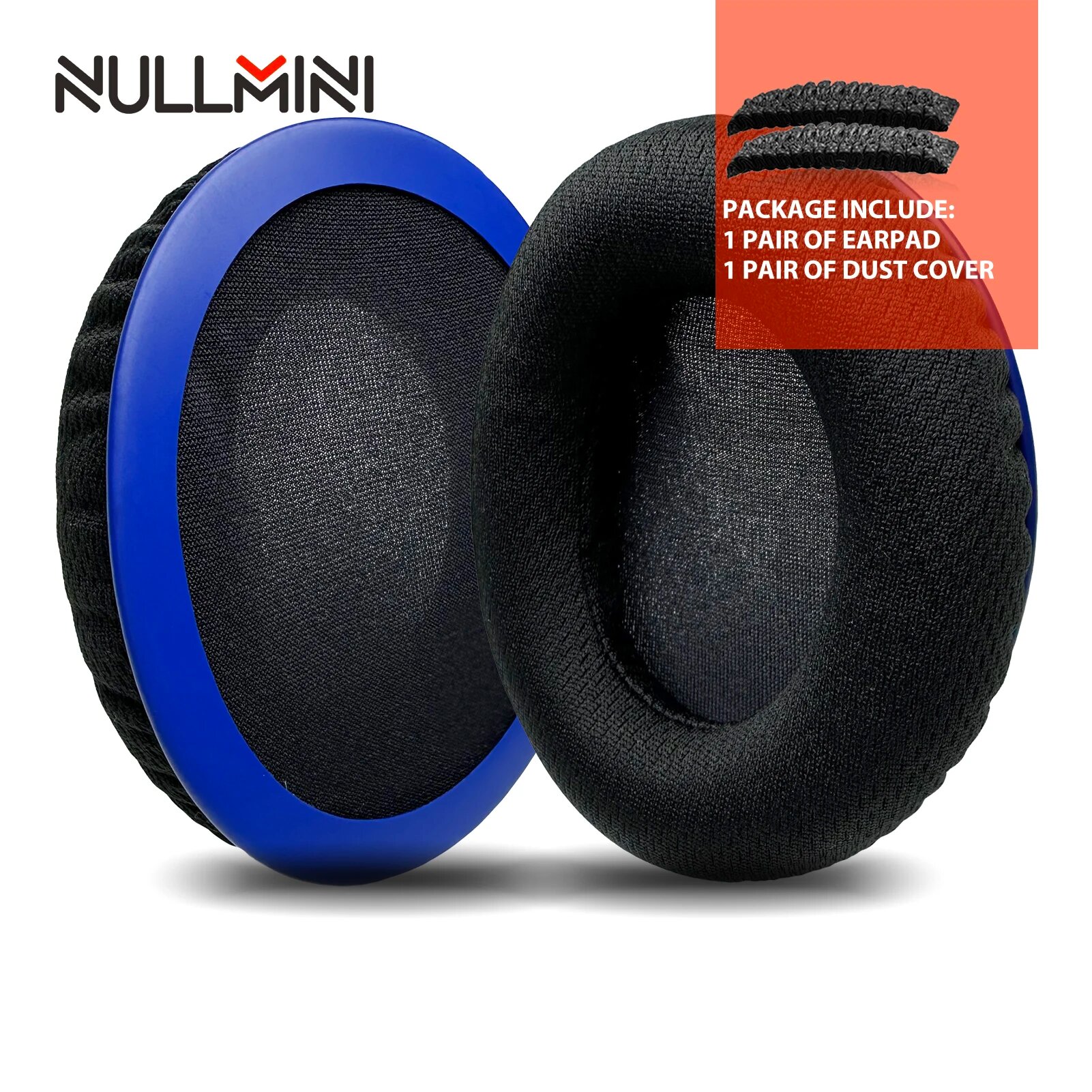 Сменные амбушюры NullMini для наушников HyperX Cloud Stinger Core, сетчатые, черные blue mesh