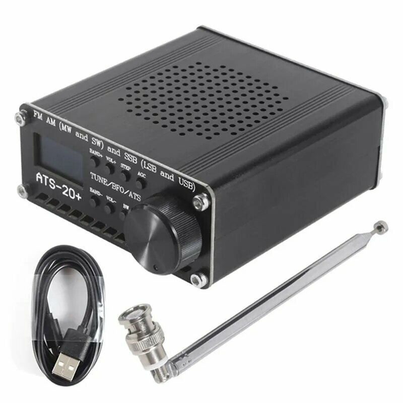 Si4732 ATS20+ ATS20 Портативный коротковолновый радиоприемник SDRприемник FM AM (MW SW) и SSB (LSB USB) с антенной