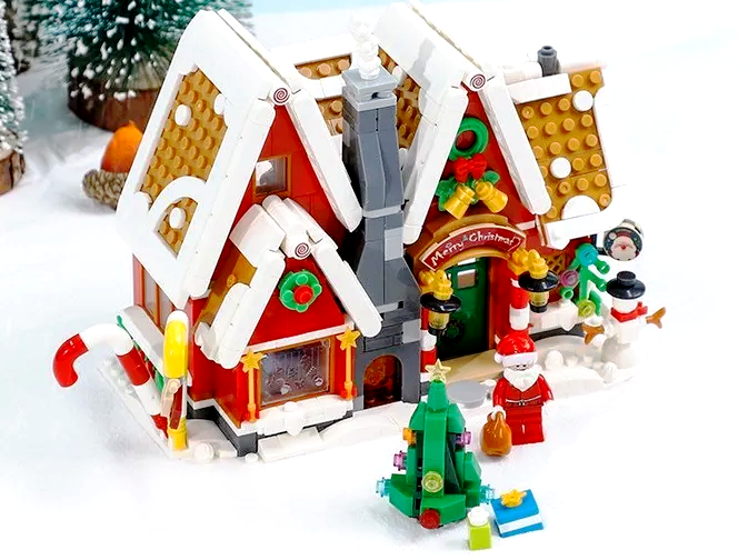 Конструктор 3D из миниблоков Balody Домик Дед Мороза 1026 элементов - BA21058