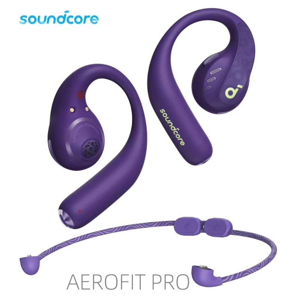 Anker Soundcore AeroFit Pro Открытая гарнитура, водонепроницаемая спортивная гарнитура, Bluetooth