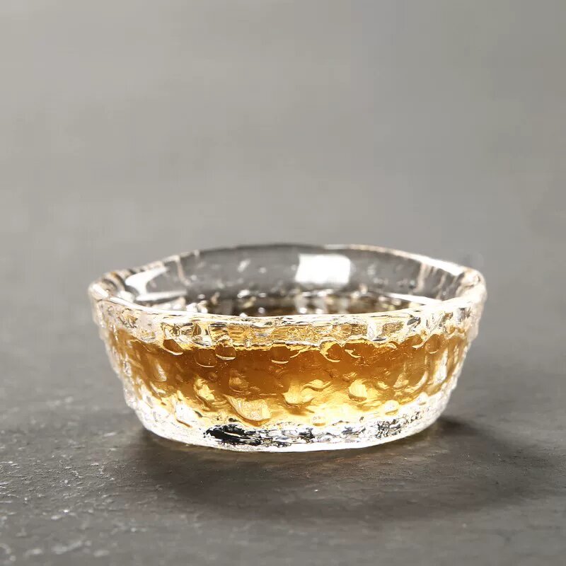 Японская термостойкая чашка из кованого стекла для чая, прозрачная чайная чаша, набор для чаепития кунг-фу, бытовая