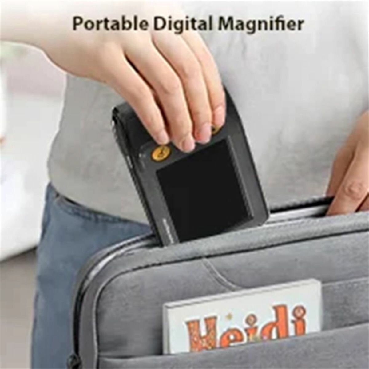 Цифровой видеоувеличитель для слабовидящих, электронные средства чтения для пожилых людей, 3,5-дюймовый ЖК-экран, 2-25-кратный зум, белый