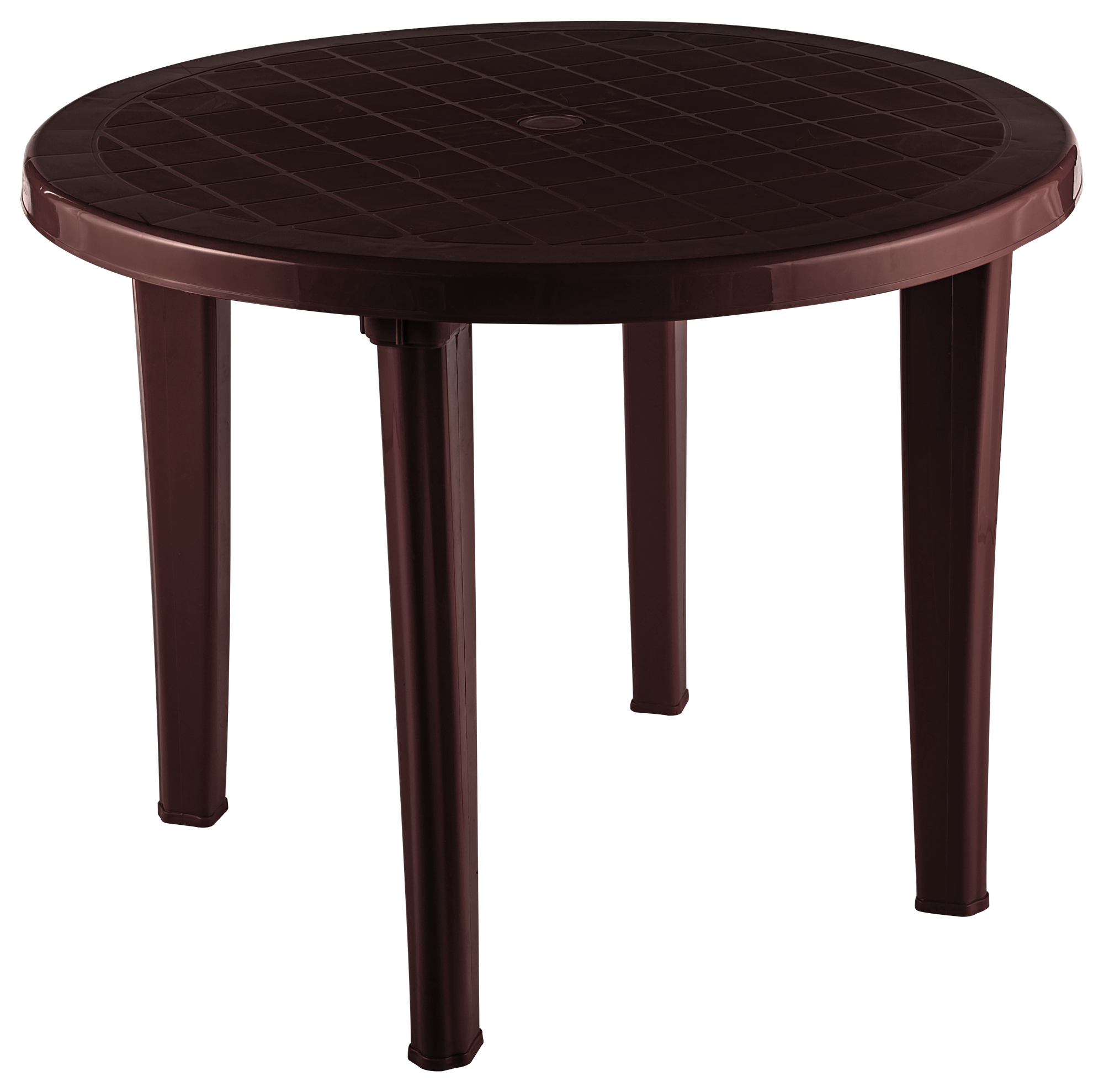 Стол садовый круглый "Элластик", диаметр 95 см, цвет шоколадный