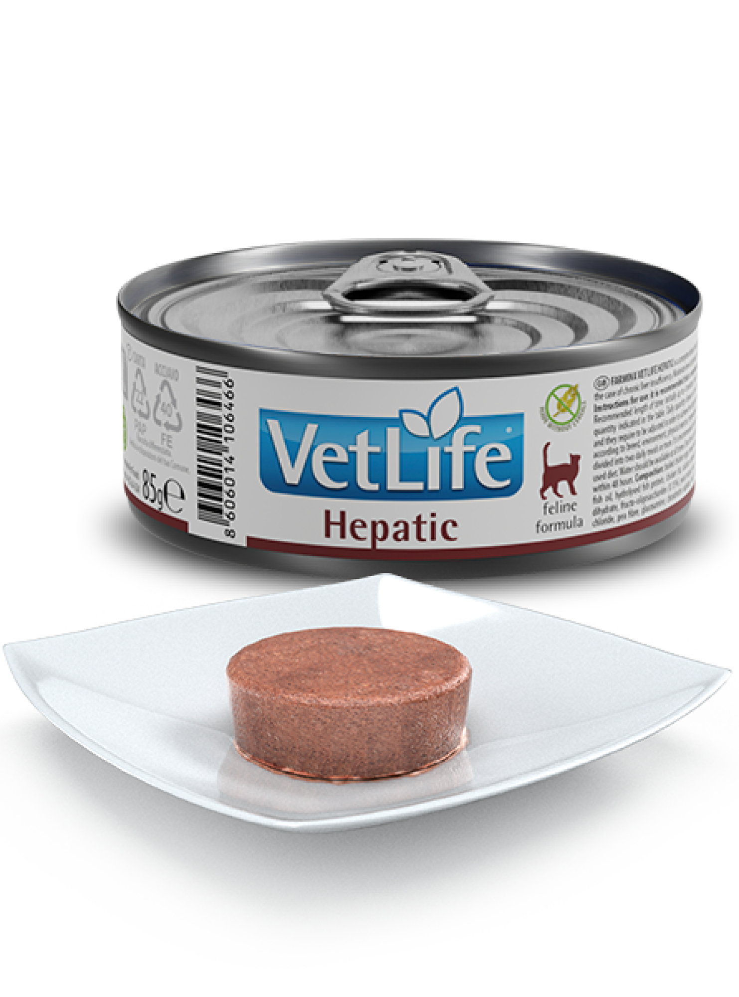Влажный корм Farmina "Vet Life Cat Hepatic", для кошек, с болезнями печени, 85 г
