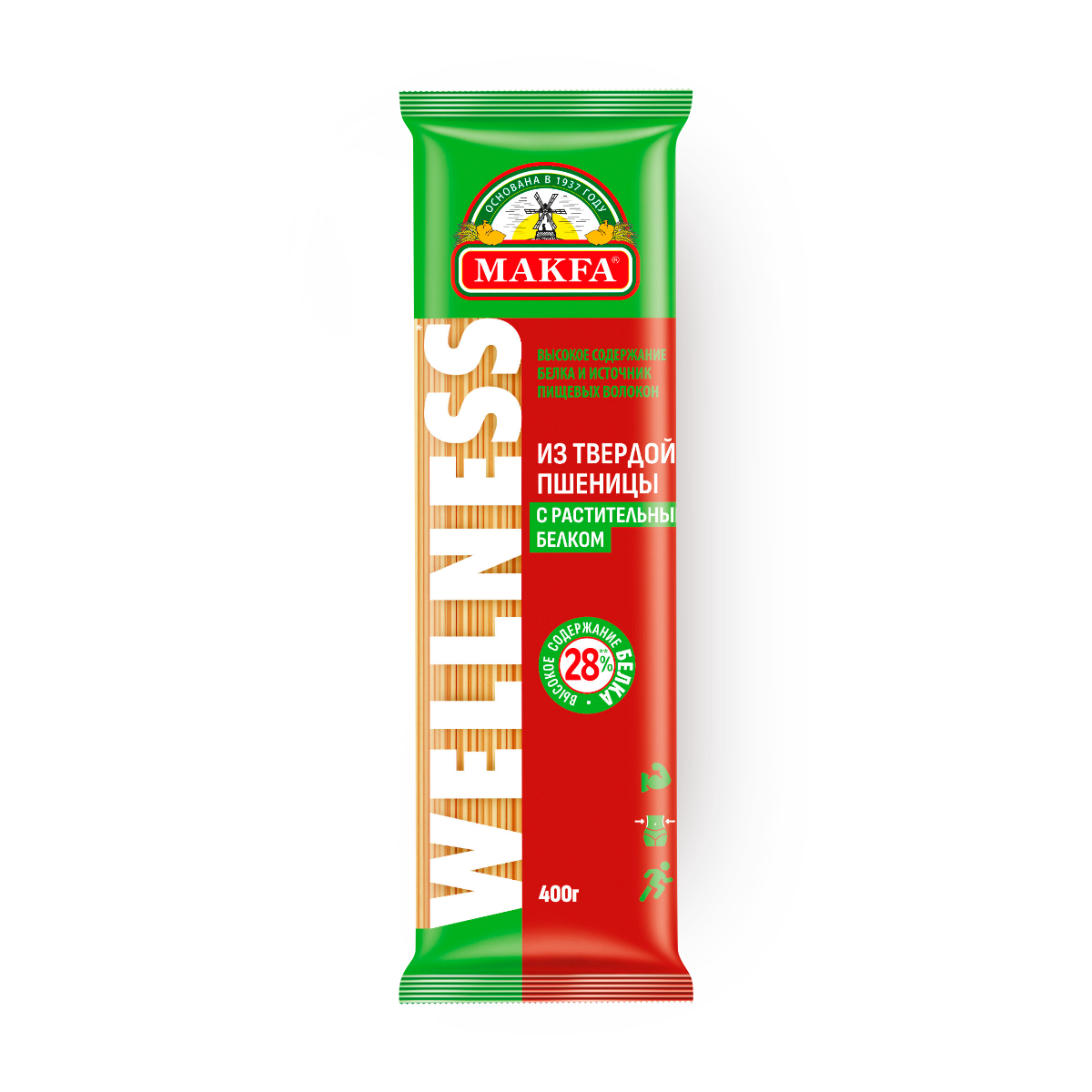 Макароны Спагетти высокобелковые Makfa Wellness