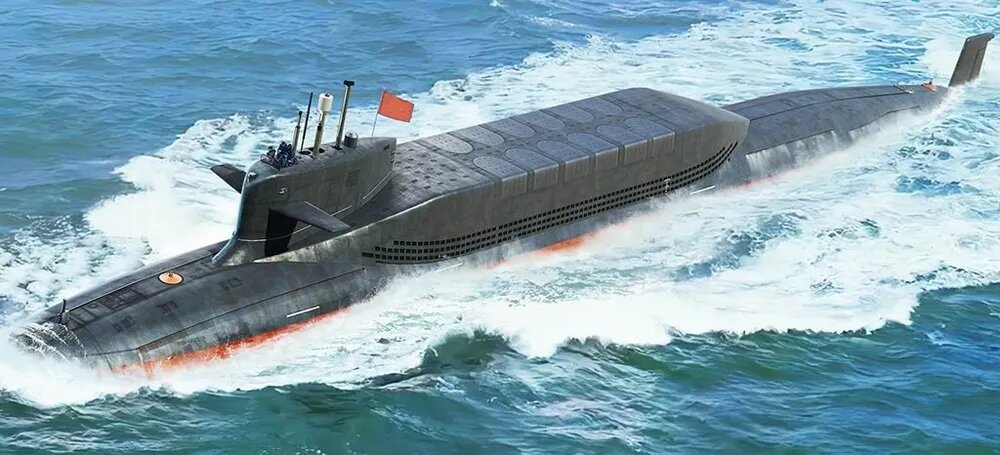 Trumpeter 87025 1:700 Атомная подводная лодка класса 094А "Цзинь" ВМС Китая Сборная модель судна