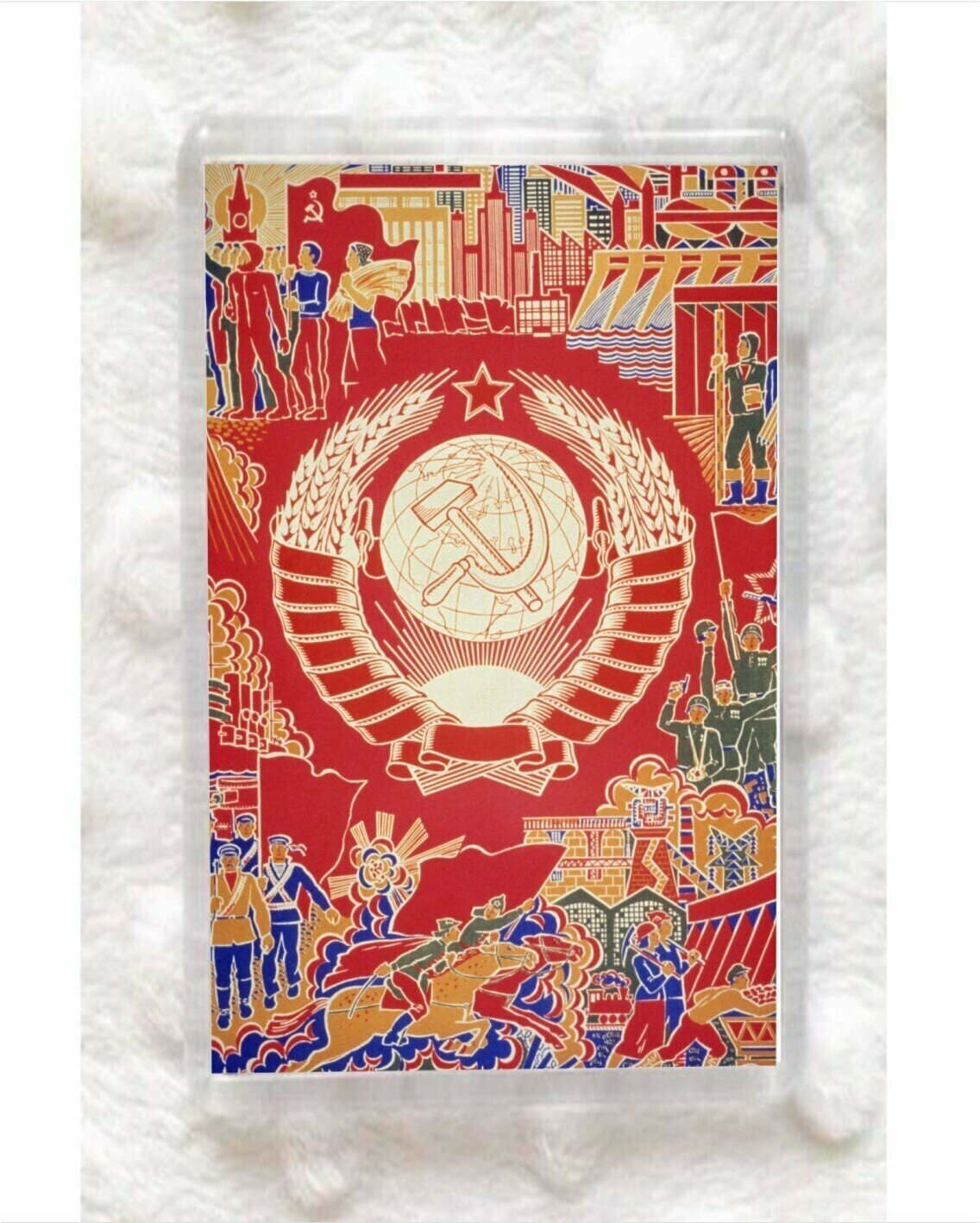 Магнит акриловый прямоугольный MIGOM с принтом "СССР" - 3