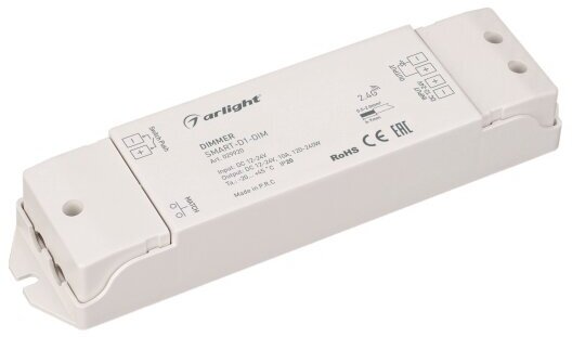 Диммер Arlight Диммер SMART-D1-DIM (12-48V, 1x10A, 2.4G)