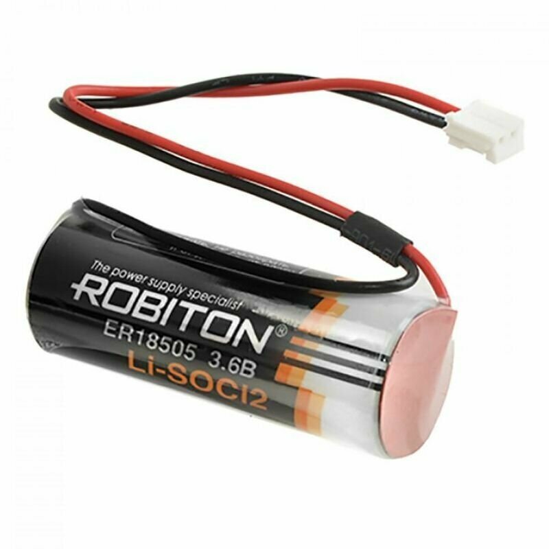 Батарейка Robiton ER18505-EHR2 4/3A 3,6В с коннектором 2,5мм