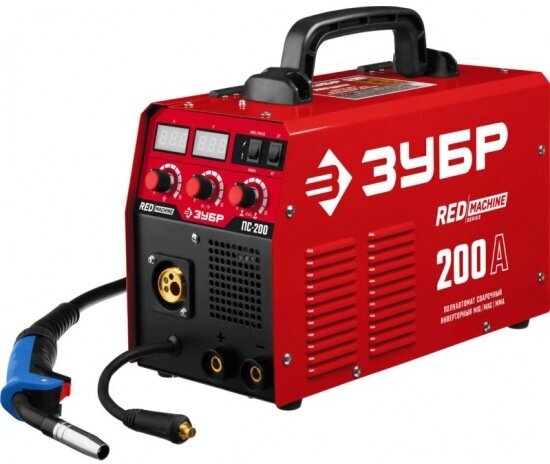 Инверторный сварочный полуавтомат MIG-MAG Зубр ПС-200, серия «RED MACHINE»