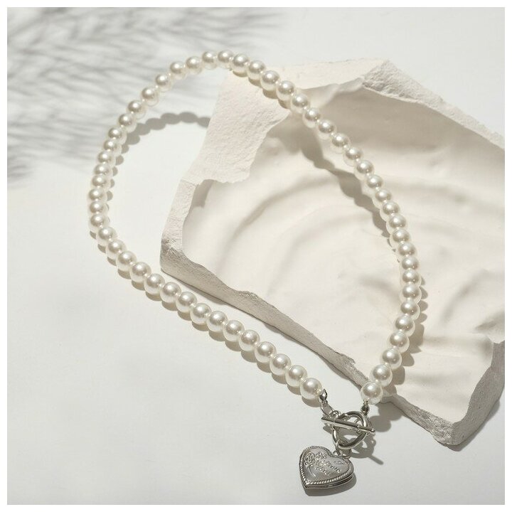 Колье, пластик, металл