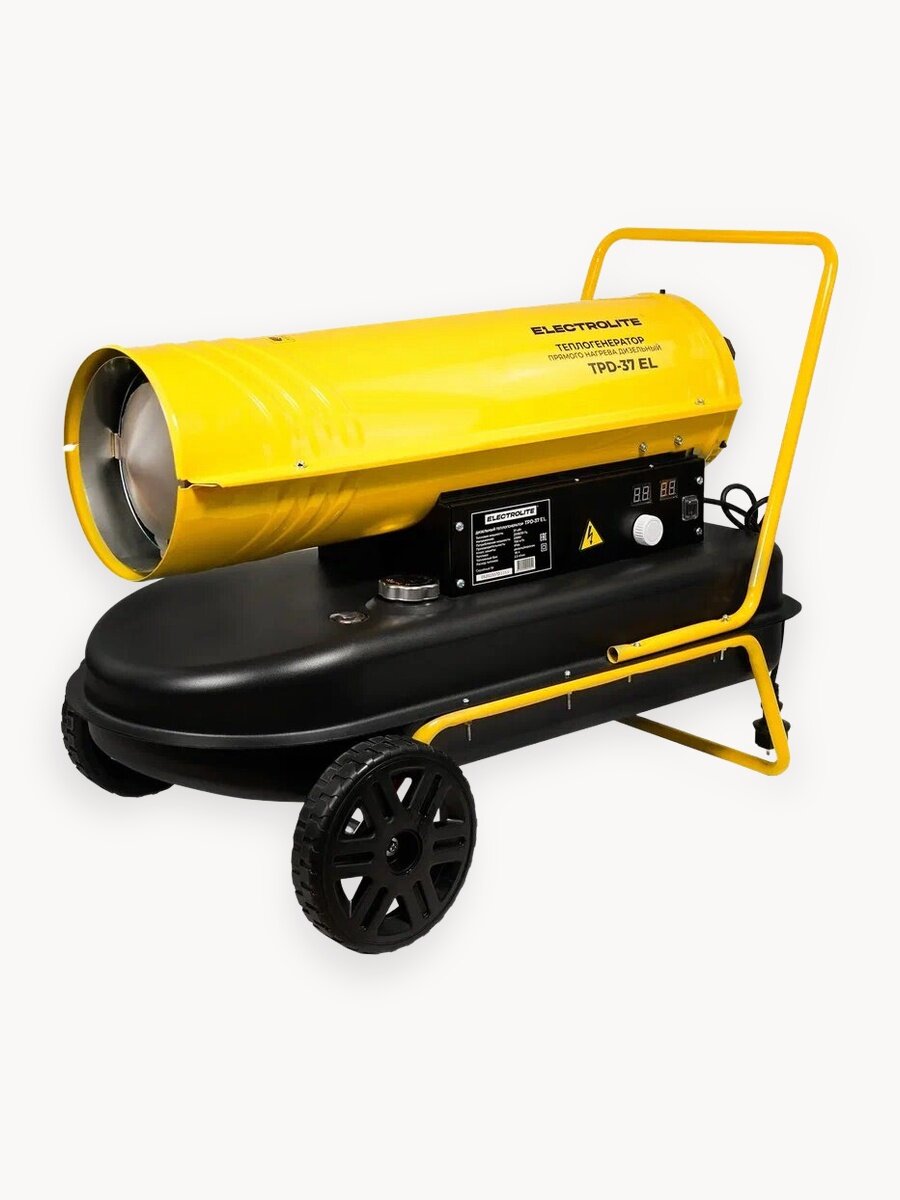 Тепловая пушка дизельная ELECTROLITE TPD-37 (37000 Вт, 750 м3/час, 220 В, 2.8 л/час, Термостат)